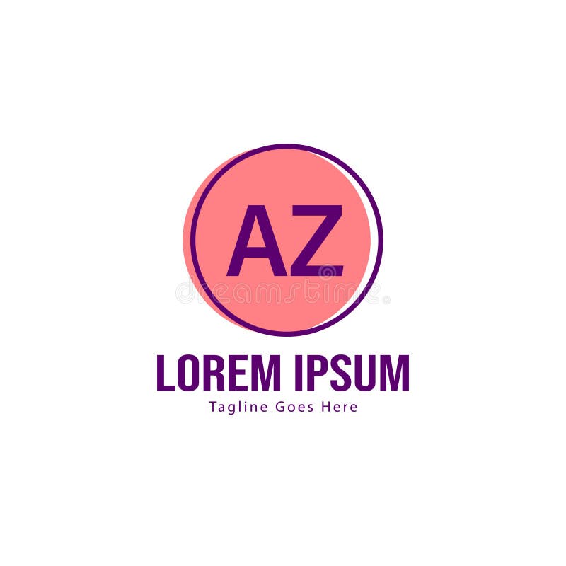 AZ Letter Logo Design. Creative Modern AZ Letters Icon Illustration ...