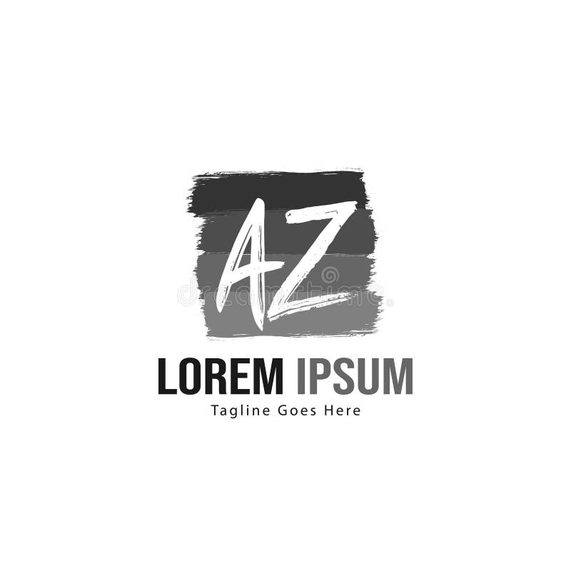 AZ Letter Logo Design. Creative Modern AZ Letters Icon Illustration ...