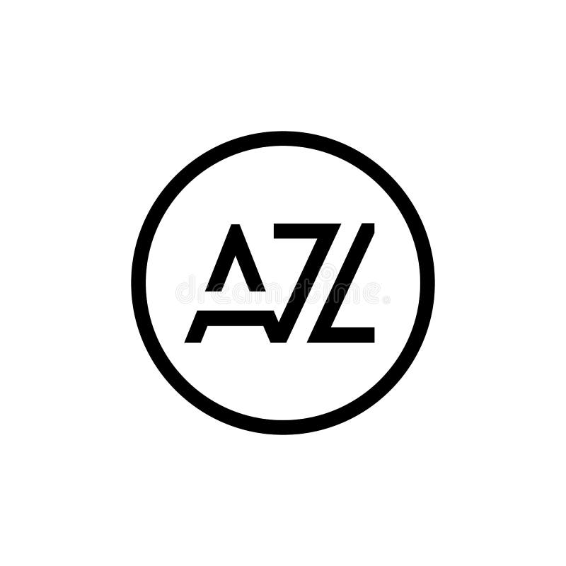AZ Logo Design Business Typography Vector Template. Creative Linked ...