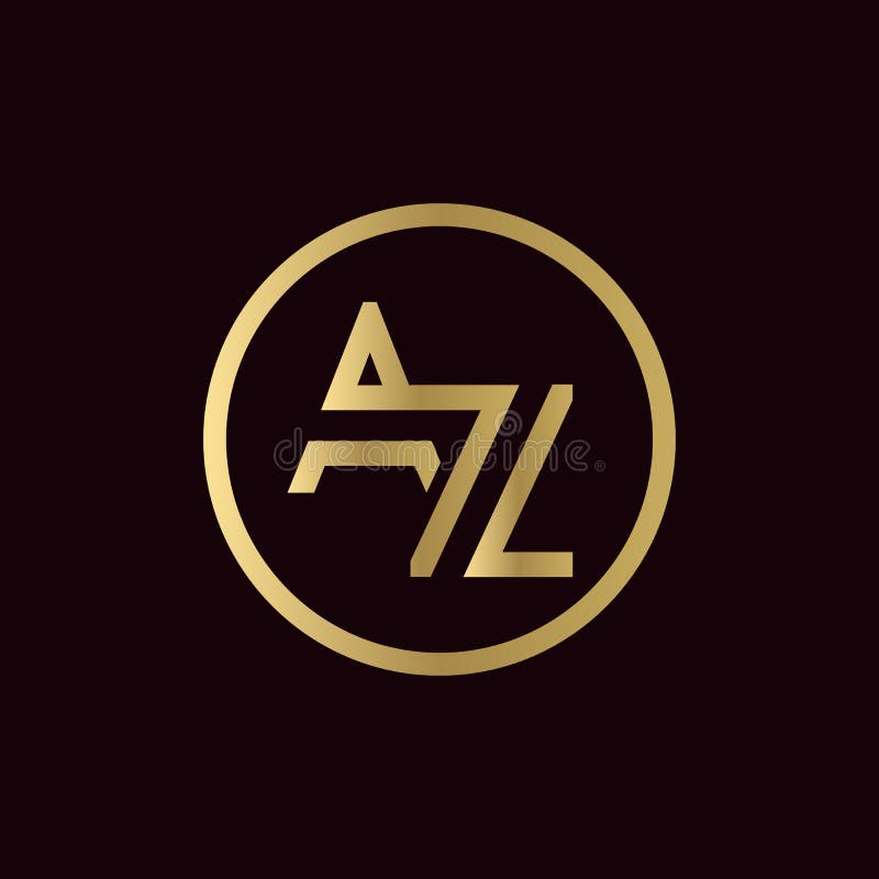 AZ Logo Design Business Typography Vector Template. Creative Linked ...