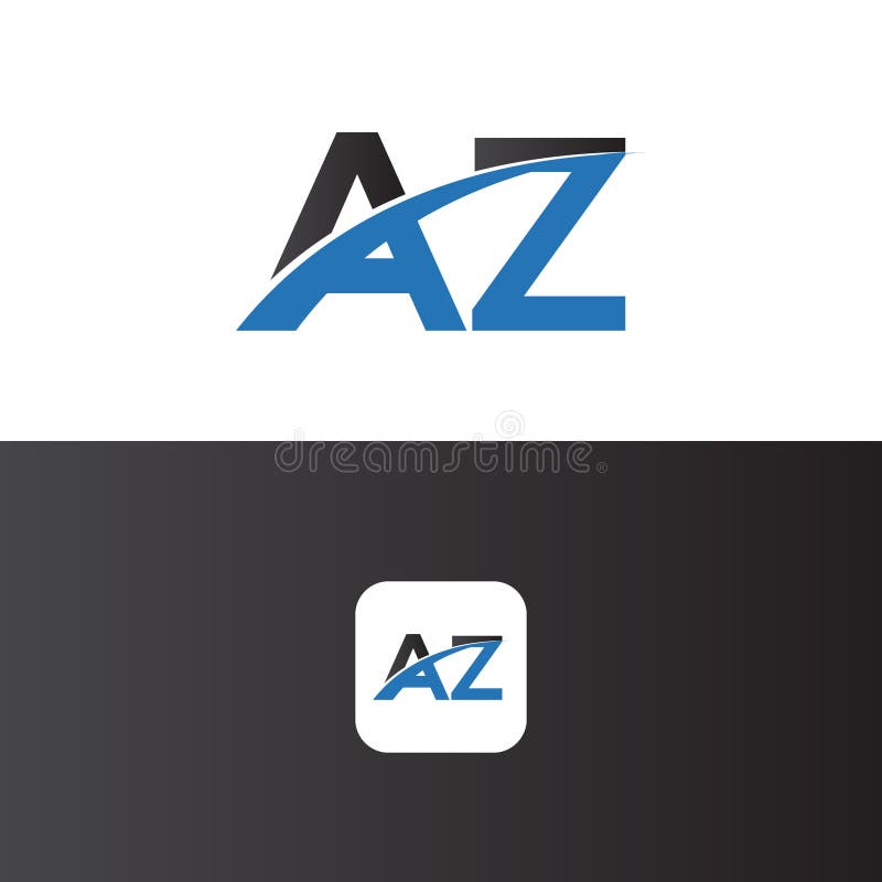 Initial Letter Az Logo or Za Logo Vector Design Template Stock Vector ...