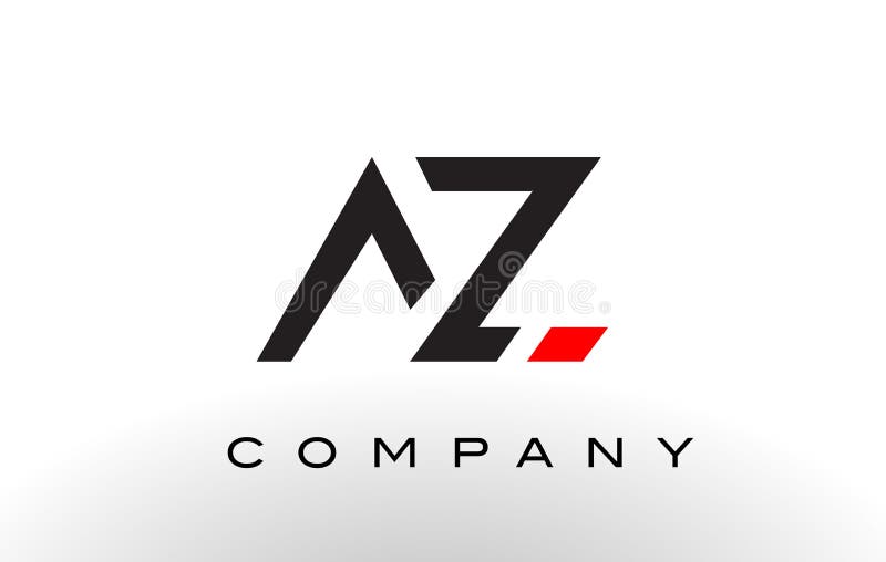AZ Logo. Letter Design Vector. Stock Vector - Illustration of design ...