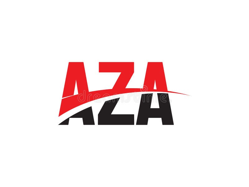 AZA Letter Initial Logo Design Vector Illustration Stock Vector ...