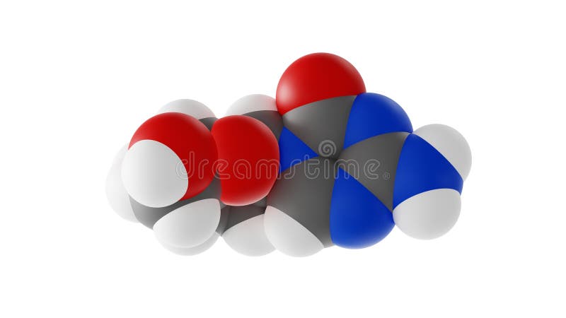 Azacitidine Molecule 3d, Molecular Structure, Ball and Stick Model ...