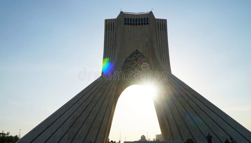 Azadi Tower (Freedom - Shahyad Tower) in Tehran, Iran Editorial ...