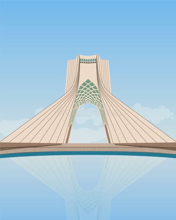 Azadi Tower Tehran Stock Illustrations – 42 Azadi Tower Tehran Stock ...