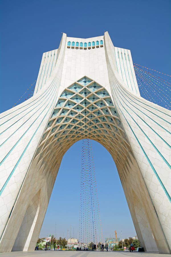 The Azadi Tower, Teheran, Iran Editorial Stock Photo - Image of ...