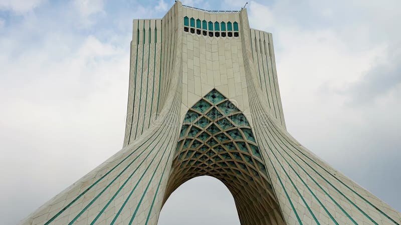 Azadi Tower in Azadi Square in the Iranian Capital Tehran Stock Video ...