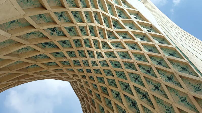 Azadi Tower in Azadi Square in the Iranian Capital Tehran Stock Footage ...