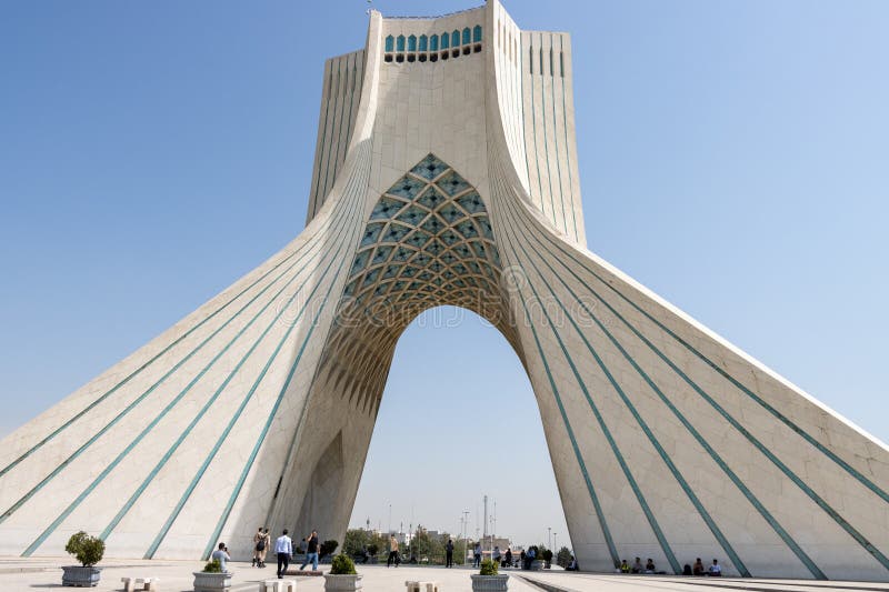 Azadi Tower in Tehran, the Capital of Iran Editorial Stock Photo ...