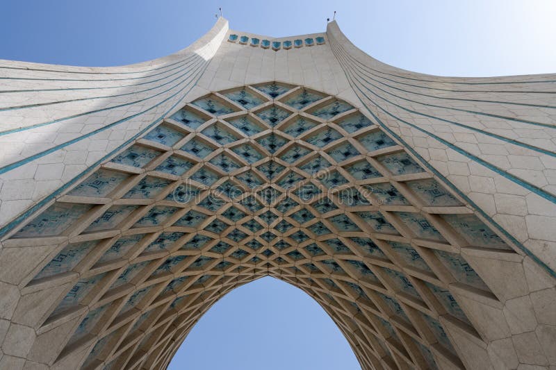 Azadi Tower in Tehran, the Capital of Iran Editorial Image - Image of ...