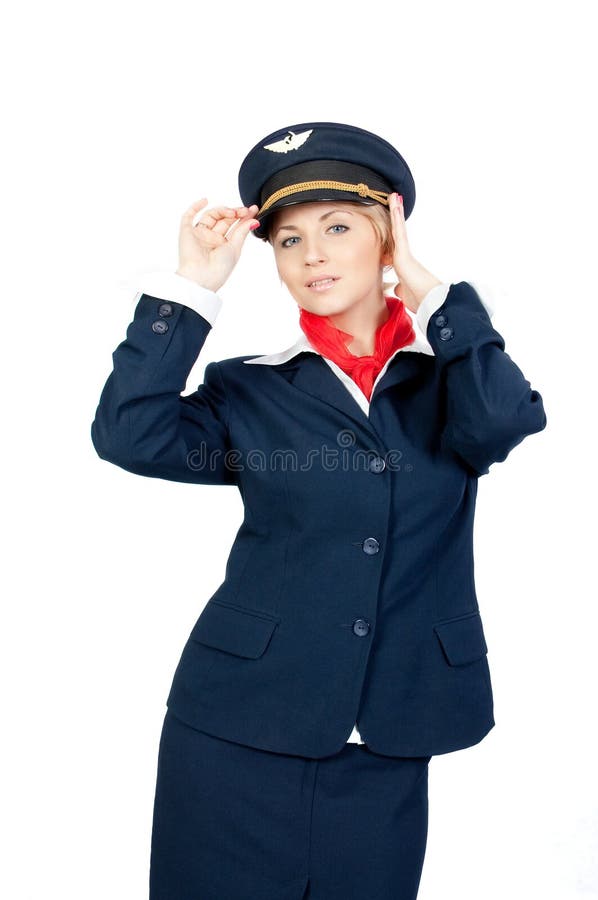 Azafata bonita imagen de archivo. Imagen de europeo, vuelo - 14597341