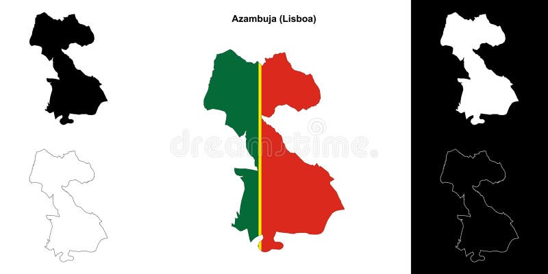Azambuja Municipality Outline Map Stock Illustrations – 1 Azambuja ...