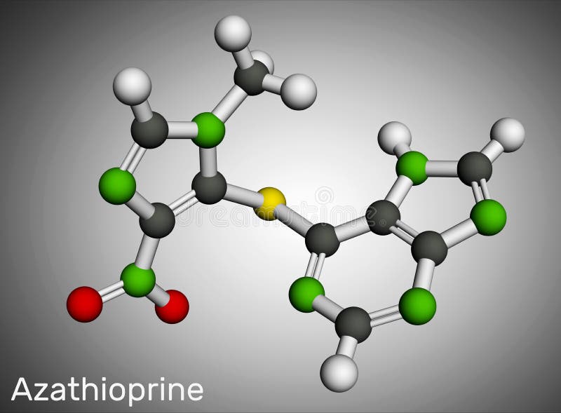 Azathioprine Molecule, Molecular Structures, Immunosuppressive Agents ...