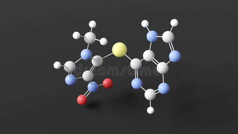 Azathioprine Molecule, Molecular Structure, Immunosuppressive Agents ...