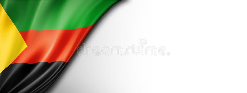 Azawad MNLA Flag Isolated on White Banner Stock Illustration ...