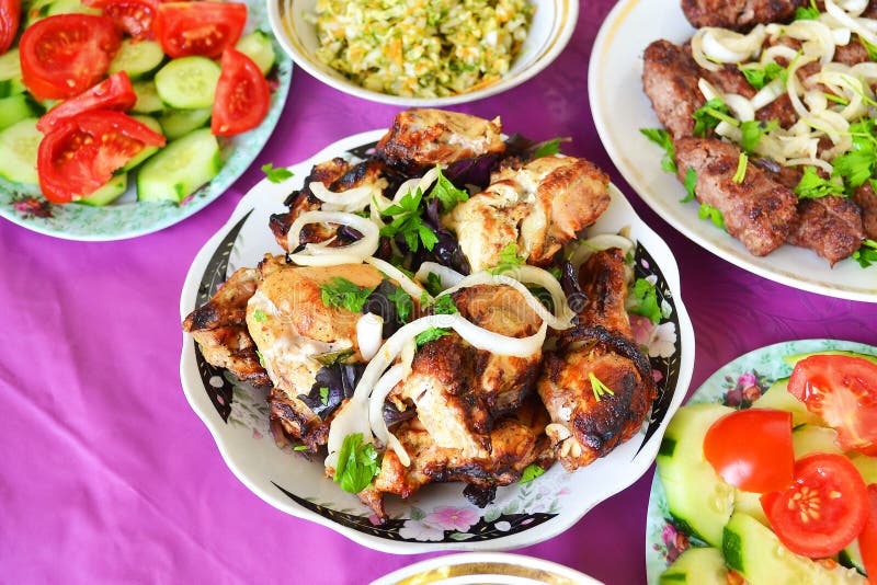 Azerbaijani Chicken Lavangi Stock Photo - Image of plate, fragrant ...