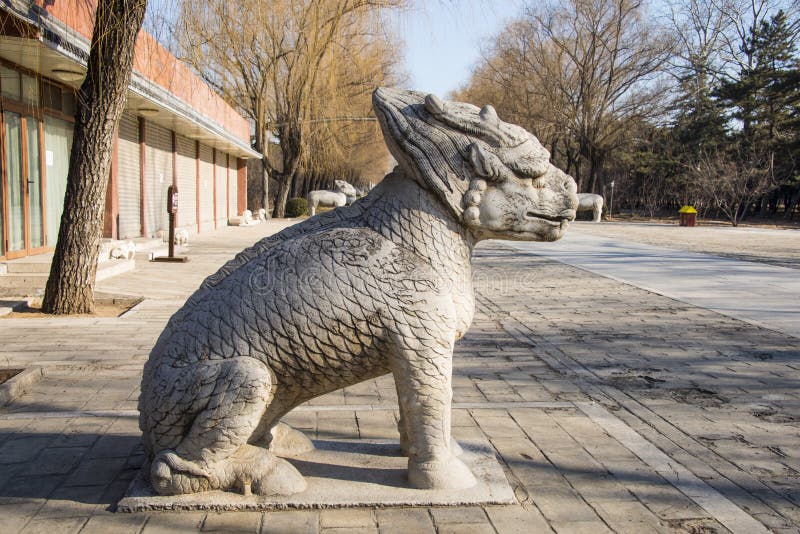 Changlingsgraf Van Ming Dynasty Tombs Bij De Stad China Van Peking ...