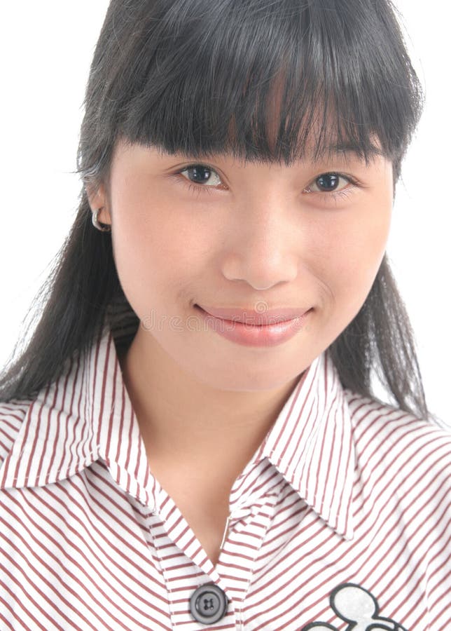 Aziatisch gezicht stock afbeelding. Image of schot, mooi - 8195705