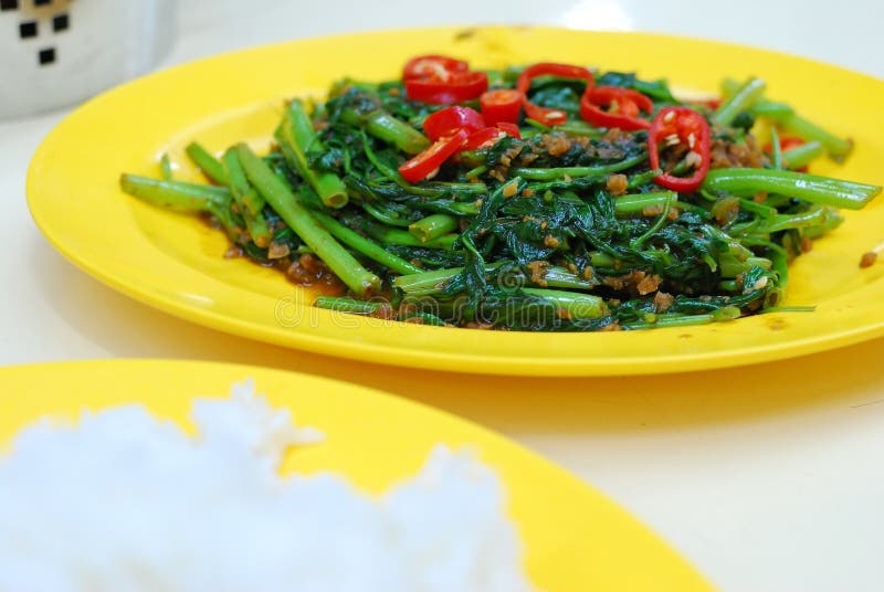 Chinese Sla Met Oester Sauce9 Stock Foto - Image of rijst, restaurant ...