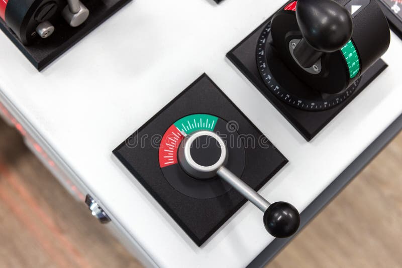 Azimuth Thruster Control Levers, Equipment of a Tug Boat Stock Image ...