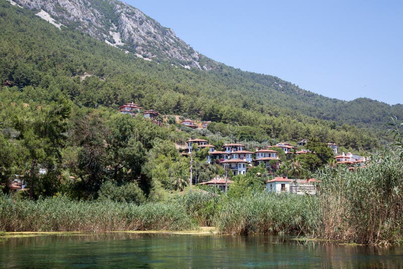 Azmak river in Akyaka stock photo. Image of akyaka, paradise - 159516382
