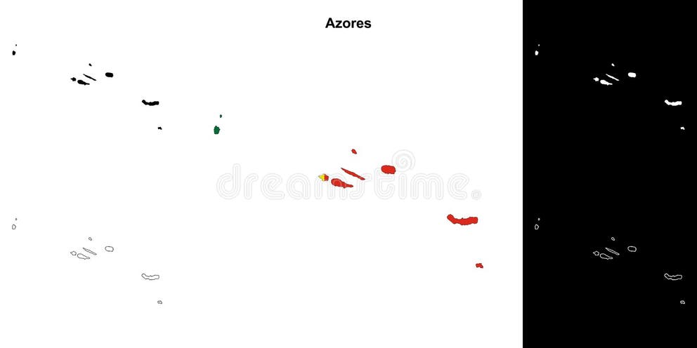 Azores Outline Stock Illustrations – 355 Azores Outline Stock ...