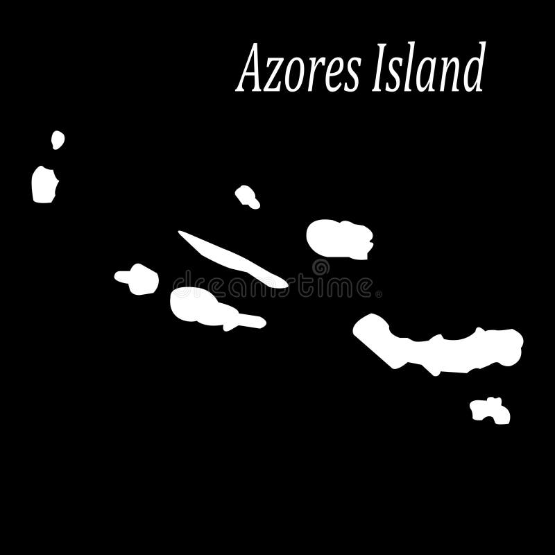 Azores island map stock vector. Illustration of identity - 365261659
