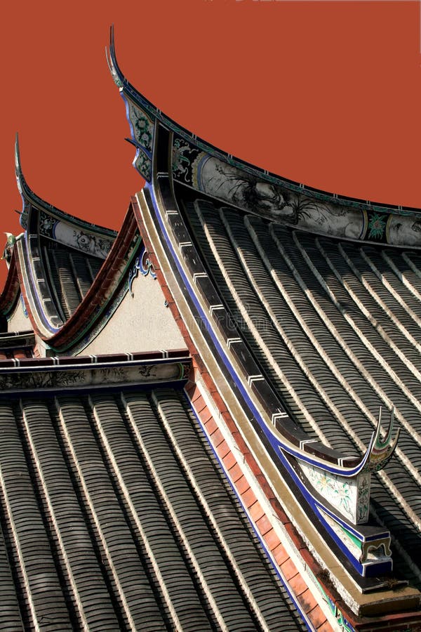 Azotea China Muy Vieja Del Templo Imagen de archivo - Imagen de persona ...