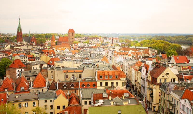 Azoteas De La Ciudad Vieja Europa Foto de archivo - Imagen de castillo ...