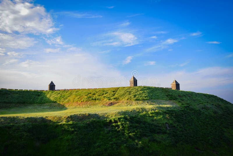 Ancient Shaft and Skeletons of the Azov Fortress Stock Image - Image of ...