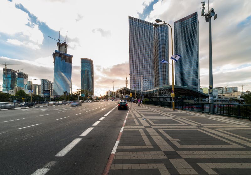 Azrieli Center in Tel Aviv stock photo. Image of mall - 72828718