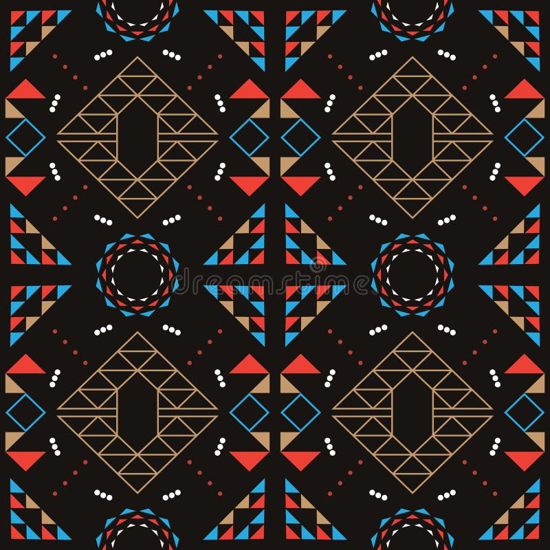 Aztec Background Design. Vector Illustration Decorative Design Stock ...