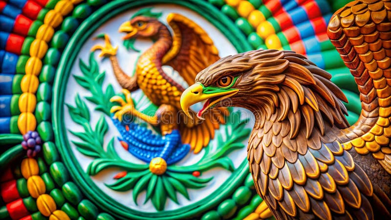 Aztec Eagle and Serpent Symbol Minimalist Design Captures Powerful ...