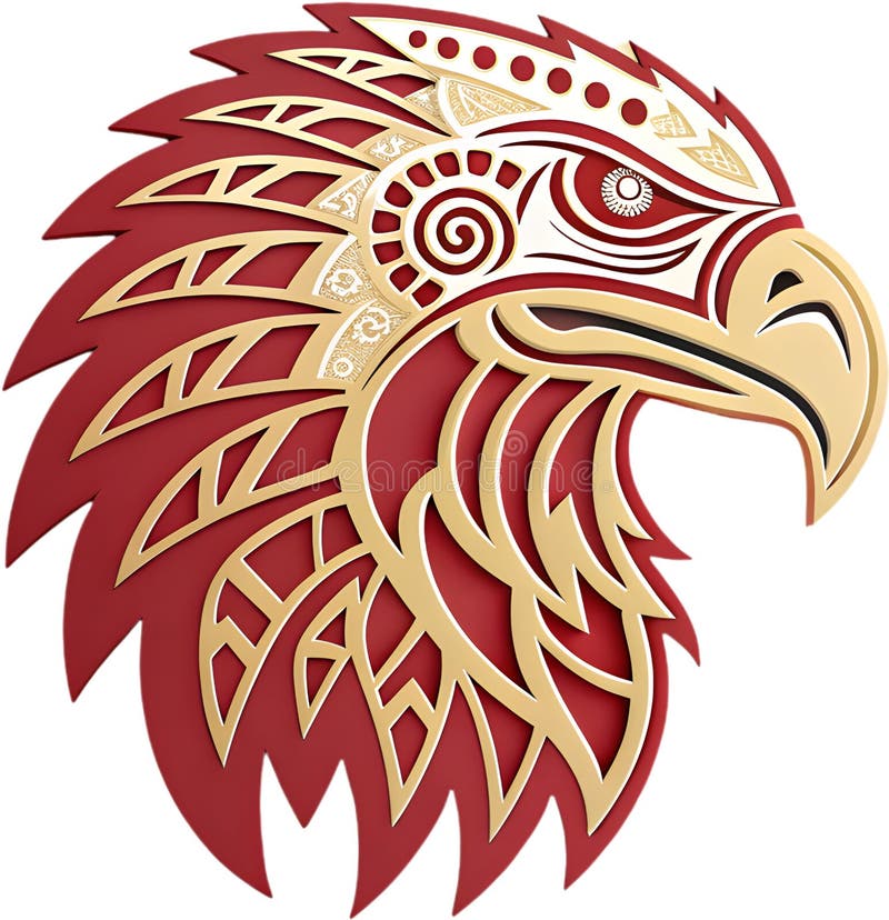 The Aztec Eagle Warrior Logo Represents Strength, Bravery, and Ancient ...
