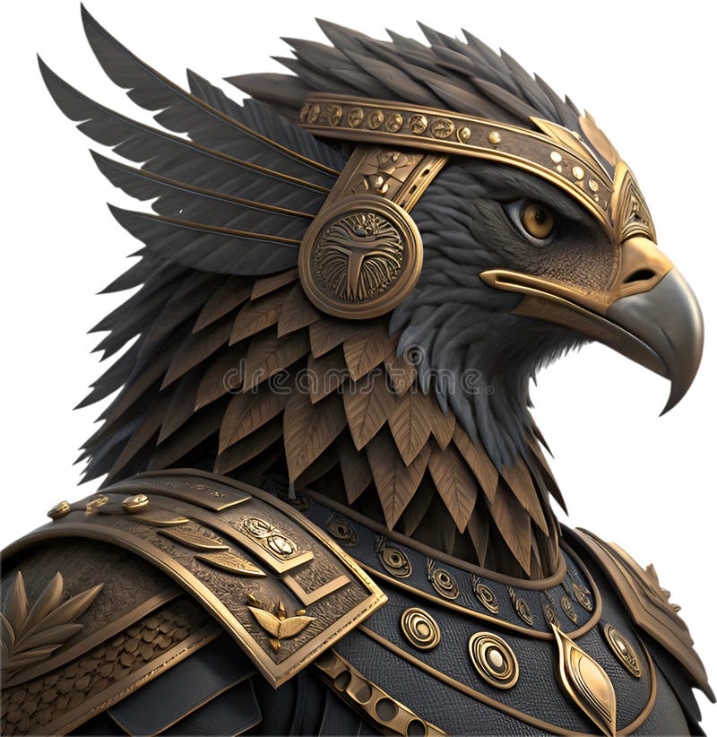 The Aztec Eagle Warrior Logo Represents Strength, Bravery, and Ancient ...