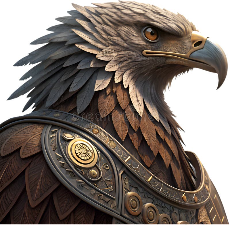 The Aztec Eagle Warrior Logo Represents Strength, Bravery, and Ancient ...