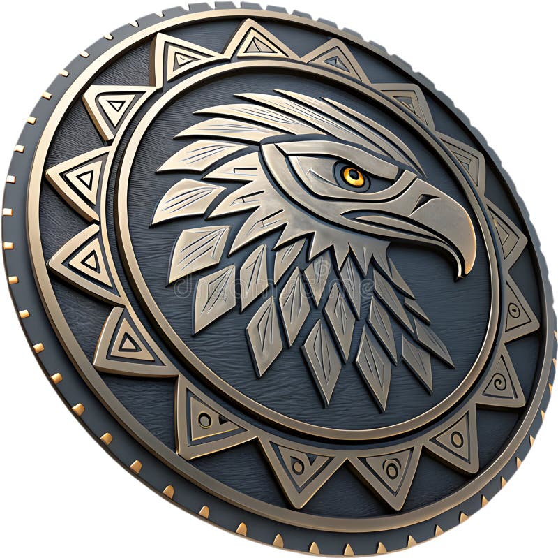 The Aztec Eagle Warrior Logo Represents Strength, Bravery, and Ancient ...