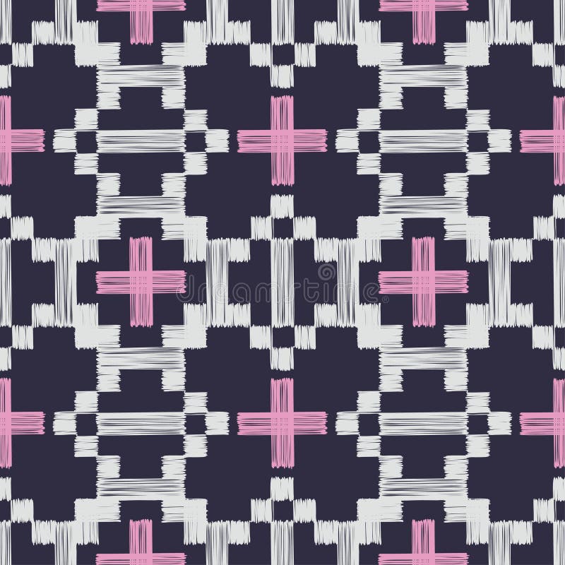 Aztec Elements. Design with Manual Hatching. Ethnic Boho Ornament ...