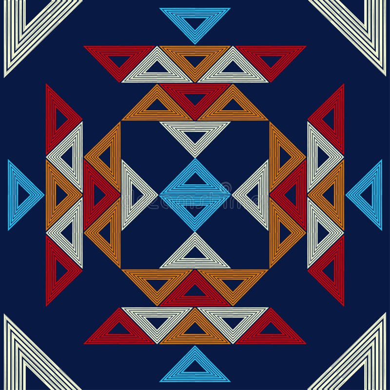 Aztec Elements. Ethnic Boho OrnamentAztec Elements. Seamless Pattern ...