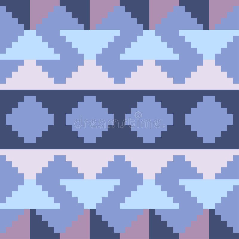 Aztec Elements from Squares. Seamless Pattern. Textile. Ethnic Boho ...