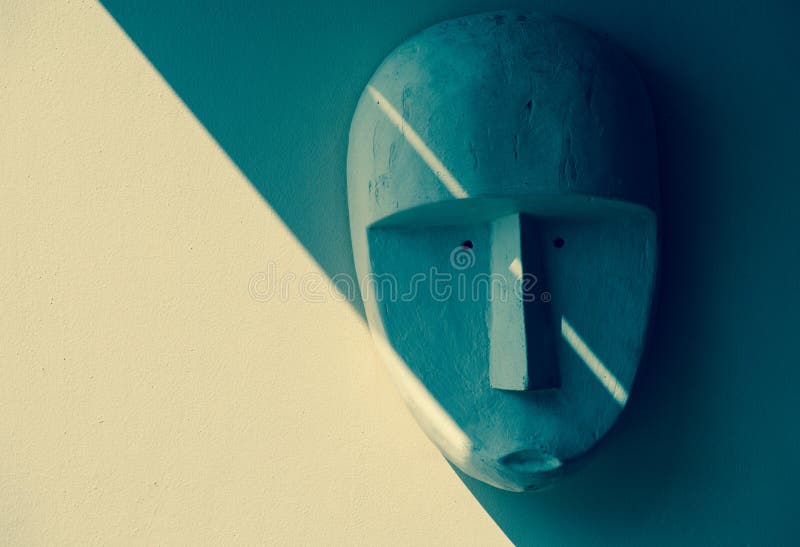 Aztec Face Sculpture Walldecor Stock Image - Image of mexico, walldecor ...