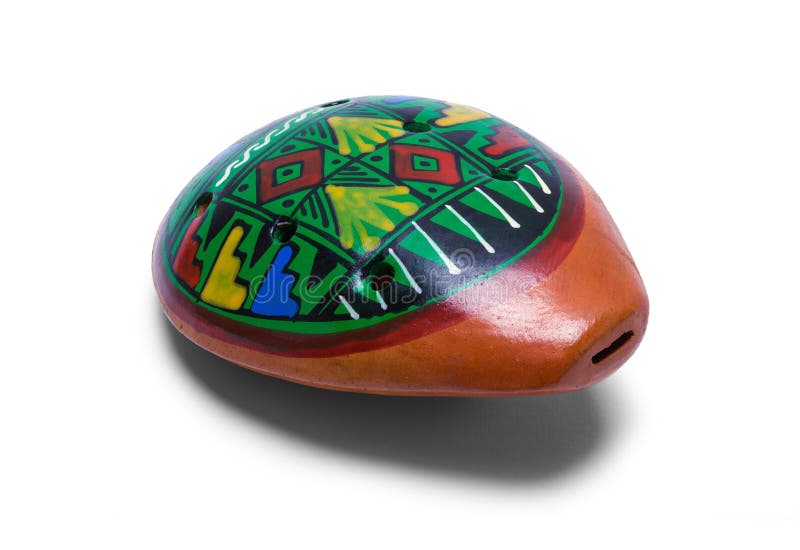 Aztec Flute stock photo. Image of american, craft, wood - 305794476