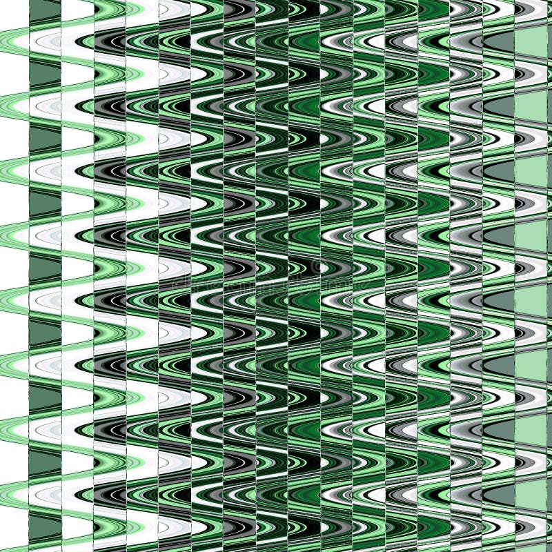 Aztec Green and Teal Zigzag Pattern Stock Illustration - Illustration ...