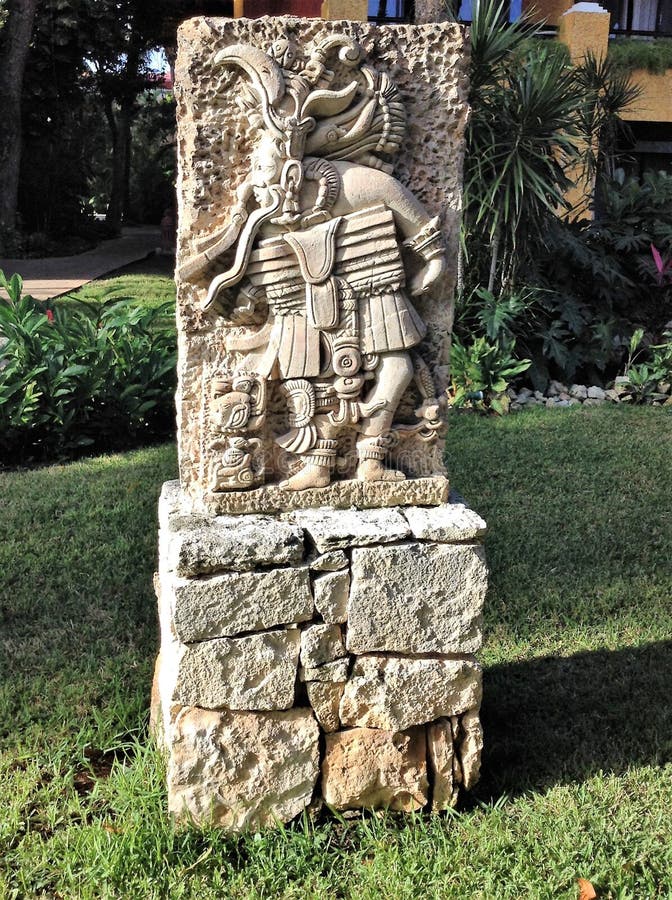 Aztec high relief. stock image. Image of culture, state - 140477095