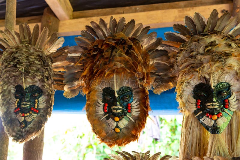 Aztec Mask Souvenir. Aztec Mask from Feather. Aztec Mask for Carnival ...