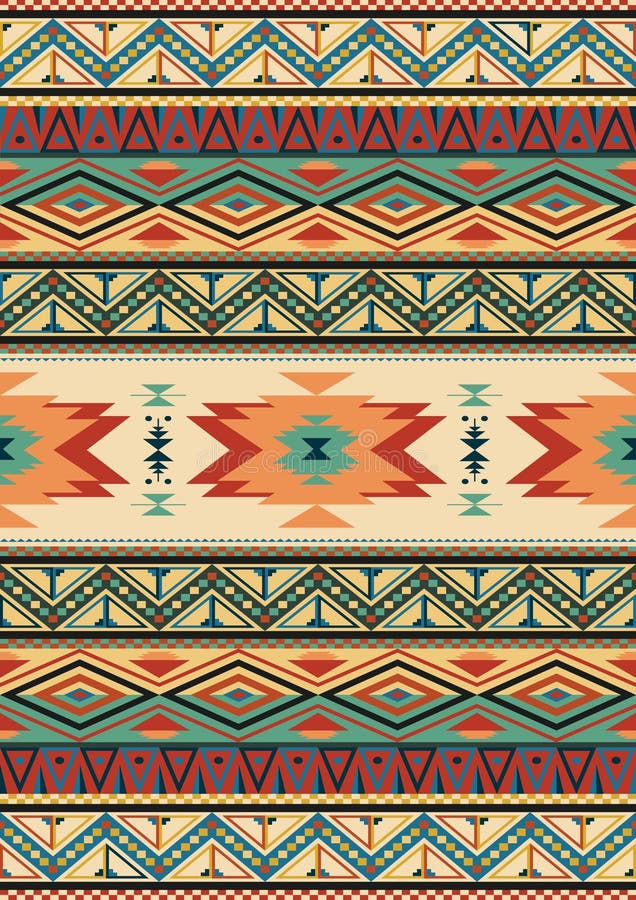 Aztec Pattern Design. Vector Illustration Decorative Design Stock ...