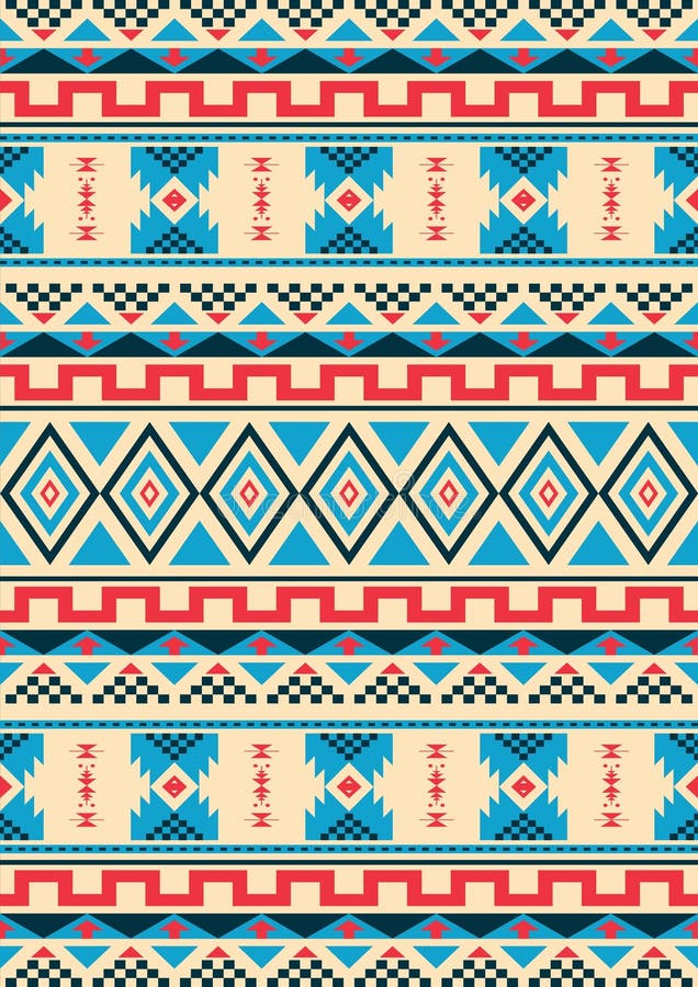 Aztec Pattern Design. Vector Illustration Decorative Design Stock ...