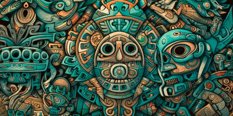 Aztec Pattern Featuring Bold and Intricate Patterns Reminiscent of the ...