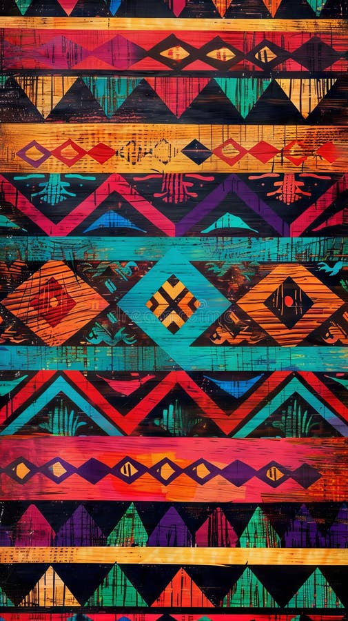 Aztec Patterns for a Bold and Vibrant Feel Stock Illustration ...